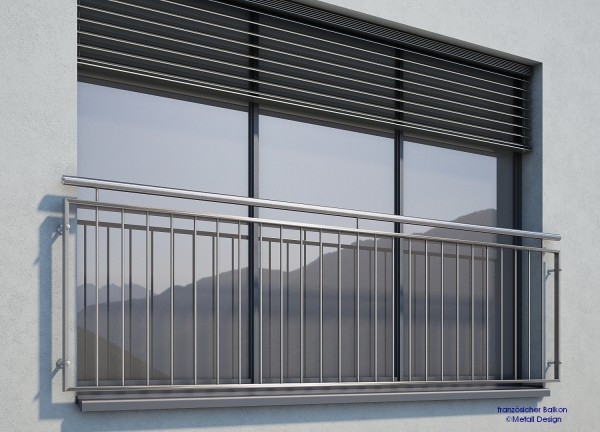Franzoesischer Balkon Edelstahl MD 02a | design-shop-baalcke.de